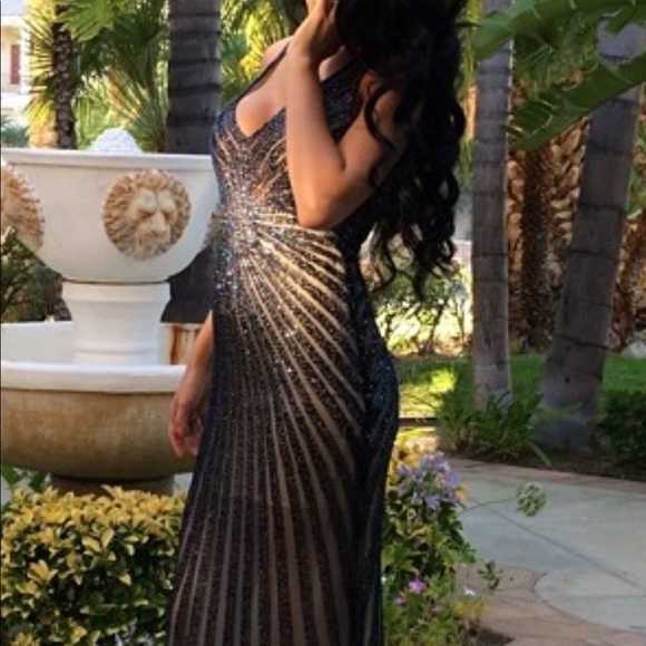 Basix | Dresses | Basix Black Label Sequin Gown | Poshmark